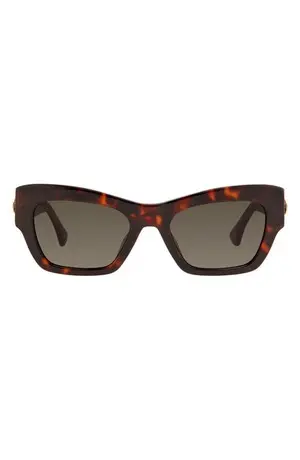 Kurt Geiger Rectangular Sunglasses - Havana/brown