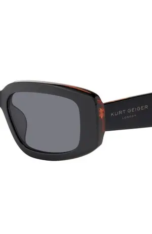 Kurt Geiger Rectangular Sunglasses - Black/grey