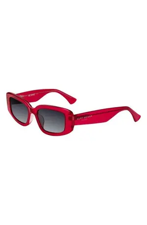 Kurt Geiger Rectangular Sunglasses - Fuchsia Crystal/grey