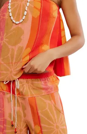 Free People Devella Tube Top & Wide Leg Pants Set