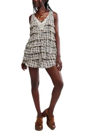 Free People Tiered Ruffle Set - Shell Combo