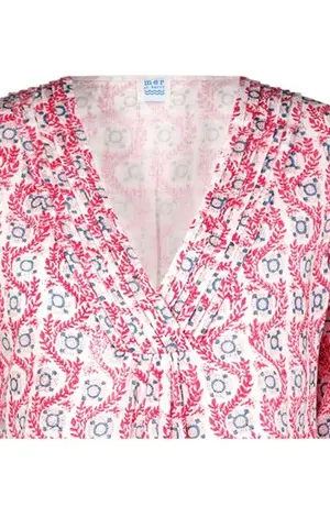 MER ST. BARTH Marina Mini Dress With Peplum Hem And Pin Tucked Details