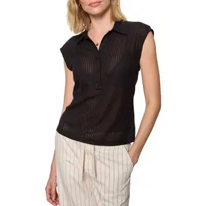 Sanctuary Everyday Muse Collared Top - Black