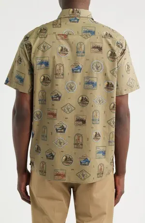 Pendleton Shoreline Short Sleeve Cotton Button-up Shirt