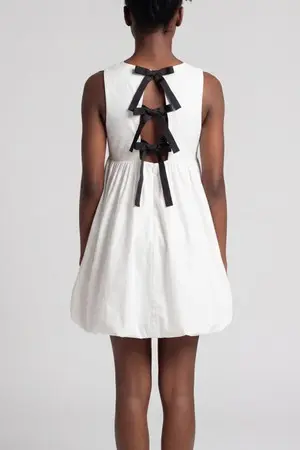 NUAJE NUAJE Brea Tie Back Bubble Dress