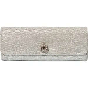 MICHELLE WILHITE The Mini Robbie Clutch - Silver