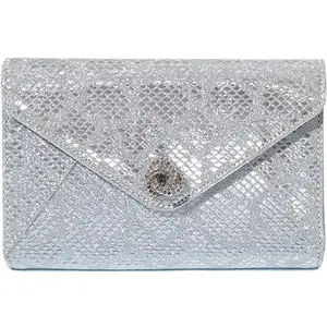 MICHELLE WILHITE The Mini Frieda Clutch - Silver