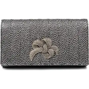 MICHELLE WILHITE The Olivia Clutch Gunmetal