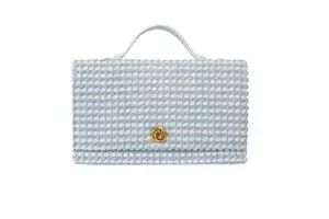 MICHELLE WILHITE The Olivia Louise Top Handle Bag - Light Blue
