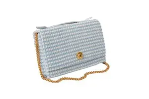 MICHELLE WILHITE The Olivia Louise Top Handle Bag - Light Blue