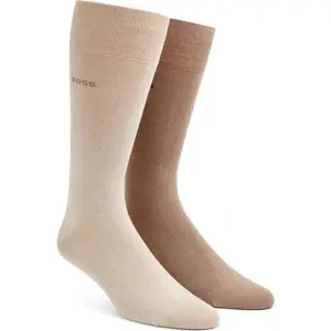 BOSS Assorted Pack Of Two Solid Dress Socks