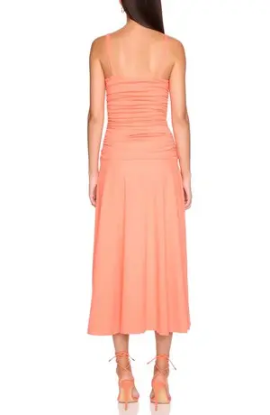 Susana Monaco Ruched Sleeveless Maxi Dress - Extra
