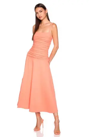 Susana Monaco Ruched Sleeveless Maxi Dress - Extra