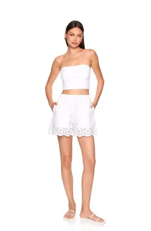 Susana Monaco Embroidered Eyelet Shorts
