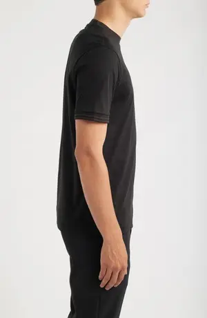 BOSS Tessler Cotton Ringer T-shirt - Black