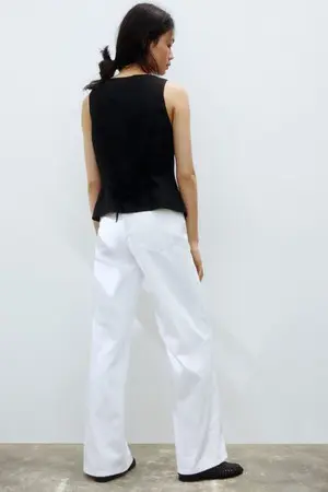 H&m Linen-blend Waistcoat