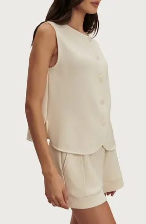 Varley Josie Button-through Tank - Pristine
