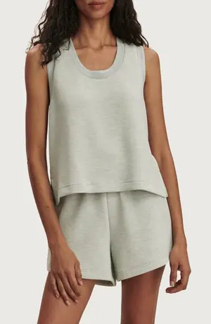 Varley Cambrie Scoop Neck Tank - Sage Mint