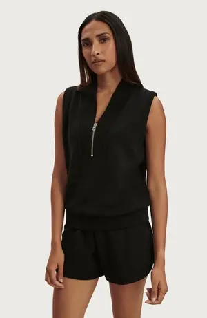 Varley Sleeveless Half Zip Top