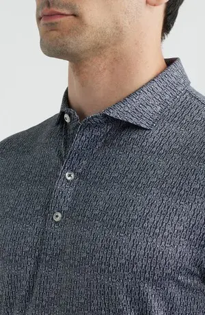 Johnnie-o Bar's Open Performance Jersey Polo - Black