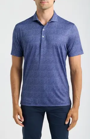 Johnnie-o Bar's Open Performance Jersey Polo - Navy