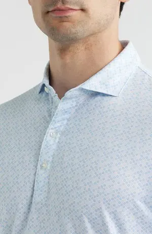 Johnnie-o Pip Floral Performance Jersey Polo - Maliblu