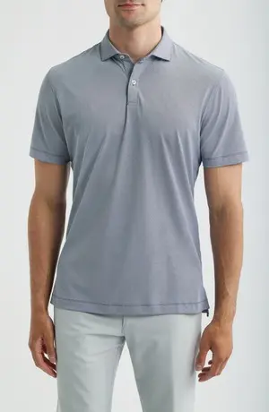 Johnnie-o Solid Mesh Performance Jersey Polo - Navy