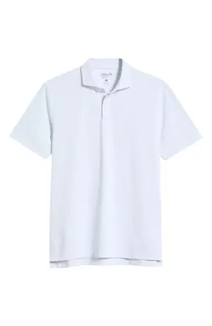Johnnie-o Solid Mesh Performance Jersey Polo - White
