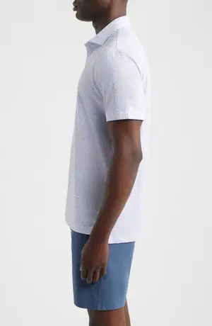 Johnnie-o Autumn Neat Performance Jersey Polo - Maliblu