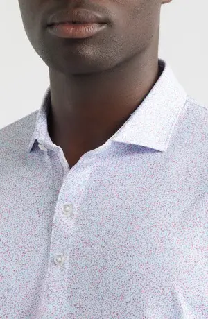 Johnnie-o Autumn Neat Performance Jersey Polo - Maliblu