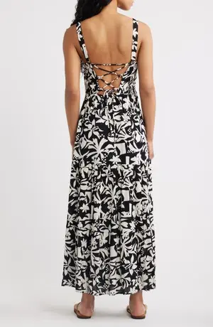 Rip Curl Topanga Canyon Print Sleeveless Maxi Dress