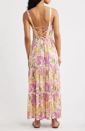 Rip Curl Topanga Canyon Print Sleeveless Maxi Dress - Multico