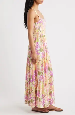 Rip Curl Topanga Canyon Print Sleeveless Maxi Dress - Multico