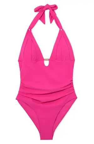 REISS Nadine One-piece Halterneck Swimsuit