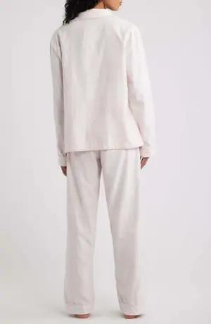 House Of Cb Classic Brushed Cotton Flannel Pajamas