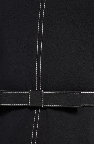 Karl Lagerfeld Sleeveless Scuba Crepe A-line Dress