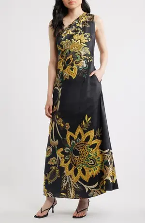 Elie Tahari The Addison One-shoulder Maxi Dress - Sunray Floral Print
