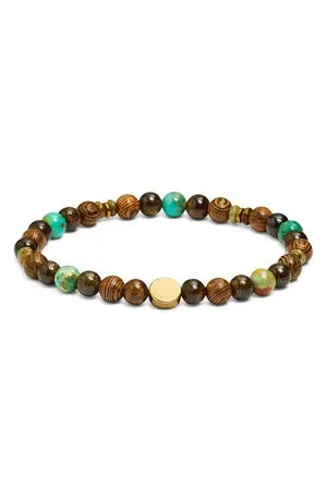 Caputo & Co Mixed Bead Bracelet - Turquoise