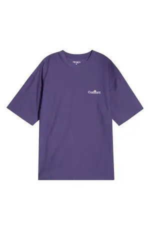 Carhartt Work In Progress Wip Label Embroidered Oversize Organic Cotton T-shirt