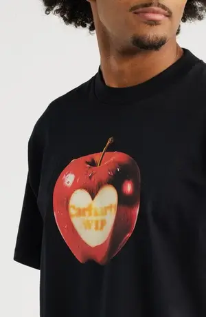 Carhartt Work In Progress Spoiled Organic Cotton Graphic T-shirt - Black