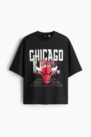 H&m Oversized Fit Printed T-shirt