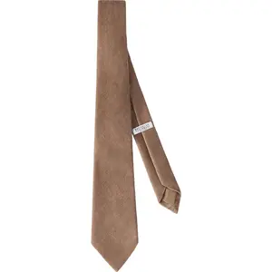 Brunello Cucinelli Fluid Corduroy Neck Tie - Espresso