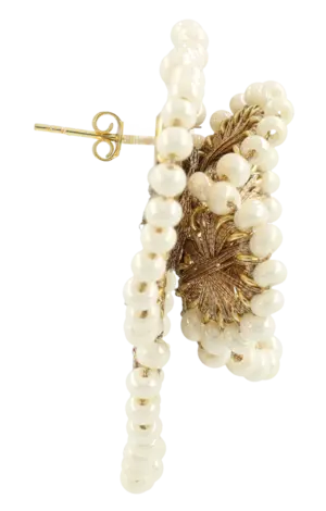LOTT.GIOIELLI Silk Flower Statement Earrings