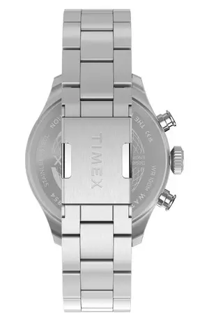 Timex® Timex Waterbury Ace Fly-back Chronograph Stainless Steel Bracelet Watch