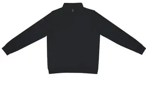 CASTLE GOLF Performance Quarter Zip Pullover - Black