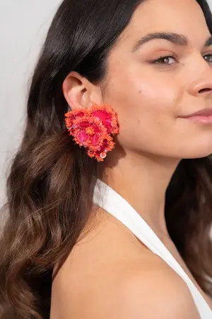LOTT.GIOIELLI Statement Floral Earrings