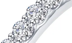 Lafonn Divine Engagement Band Ring With 0.45ct. Lab-grown Diamonds In Sterling Bonded With Platinum - Silver