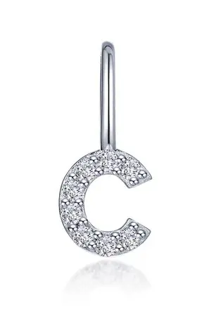 Lafonn Letter Charm Pendant - Silver C