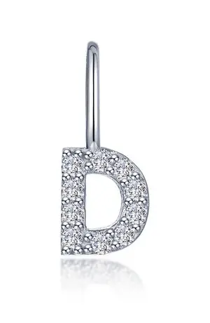 Lafonn Letter Charm Pendant - Silver D