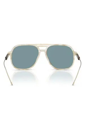 Brunello Cucinelli 57mm Pillow Sunglasses - Havana/night